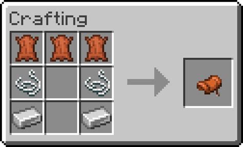 Saddle Minecraft Recipe