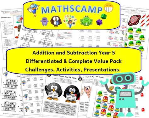 Addition And Subtraction Year 5 Differentiated And Complete Value Pack