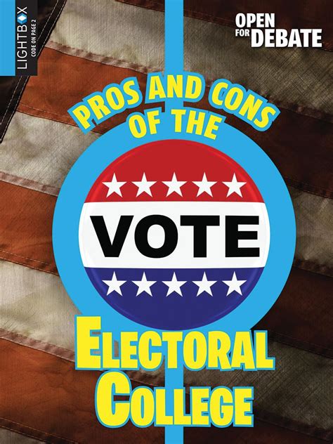 Pros And Cons Of The Electoral College Open For Debate Bradford