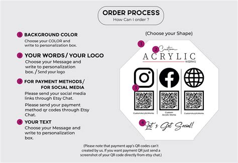 Multi Qr Code Sign Payment Sign Social Media Qr Code Sign Beauty Sign