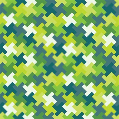Vector Modern Seamless Colorful Geometry Puzzle Pattern Color Abstract