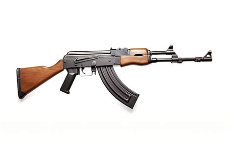 Premium Photo Ak47 Assault Rifle Isolated On White Background 3d