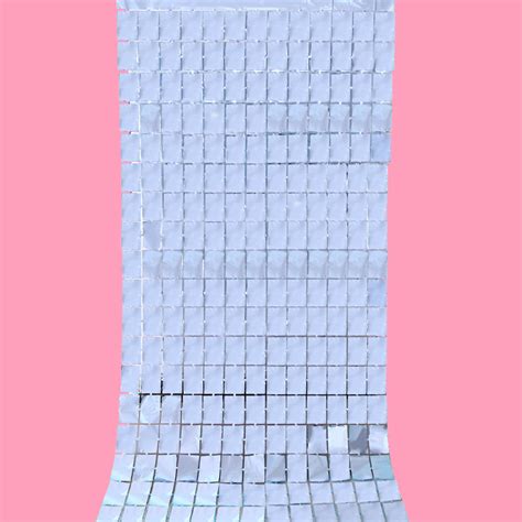 Retro Disco Tile Sequin Photobooth Party Backdrop Pink Etsy