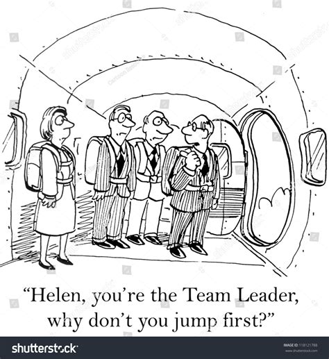 Funny Teamwork Cartoon