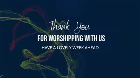 Thank You For Worshipping With Us Template Postermywall