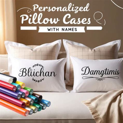 Personalized Pillowcases With Names Get Inspired Teckwrapcraft