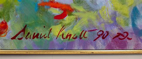 Daniel Knoll Impressionistic Floral Oil On Canvas For Sale At 1stdibs