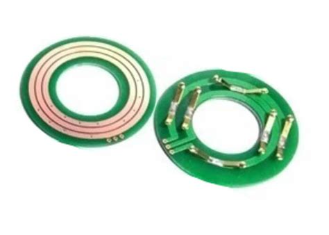 Flat Pancake Pcb Slip Ring Rotating Electrical Connector