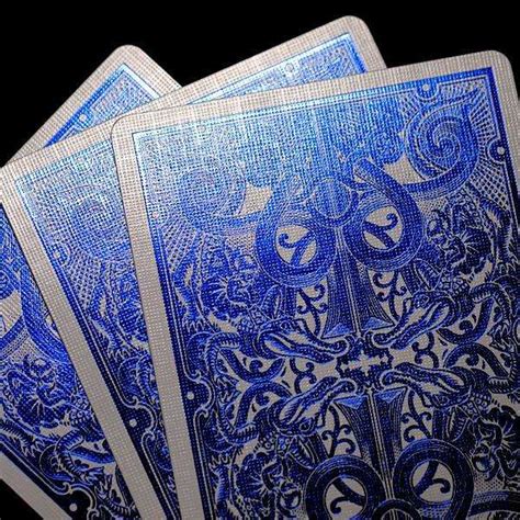Blue Metallic Gatorbacks Playing Cards Uspcc