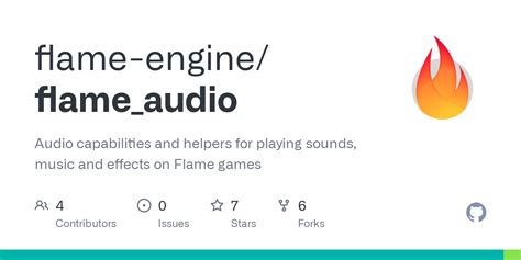 GitHub Flame Engine Flame Audio Audio Capabilities And Helpers For Playing Sounds Music And