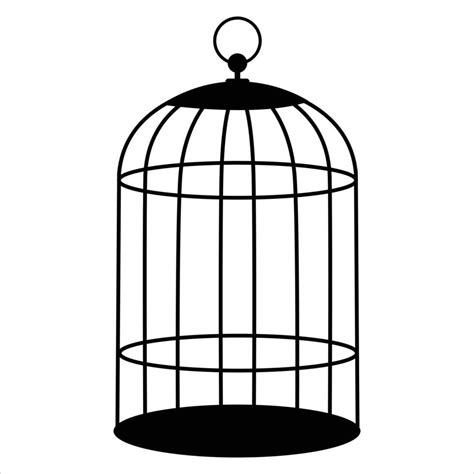Bird Cage Silhouette Illustration 62387295 Vector Art At Vecteezy