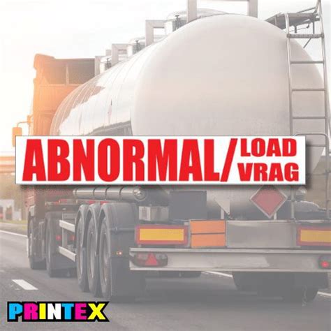 Abnormal Load Vehicle Sticker Printex