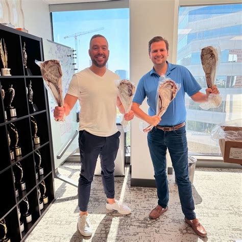 Chris Gladden Came By The Uptown Agency Office With The Tomahawks Today 🥩🥩 Joseph Alexander
