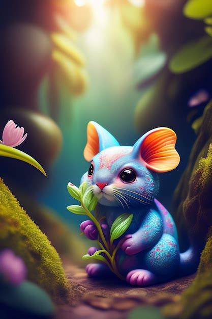 Premium Ai Image Cute Fantasy Creature