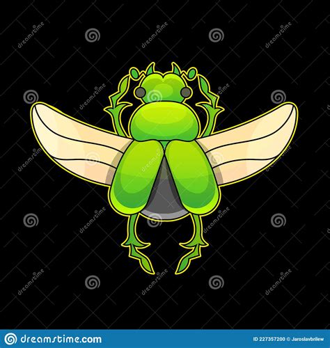 Hand Drawn Engraving Sketch Of Beetle May Bug Vector Illustration For