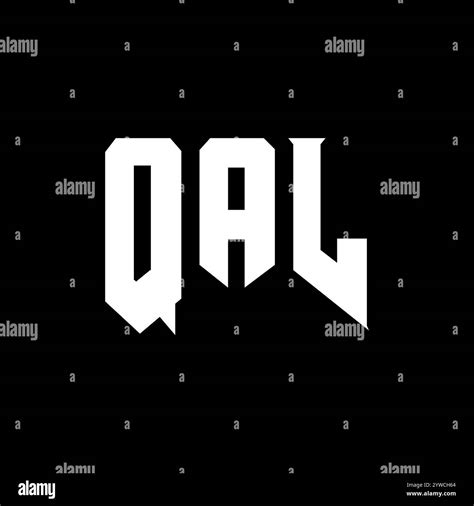 Qal Letter Logo Design For Technology Company Qal Logo Design Black
