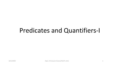 Solution Predicates And Quantifiers I Studypool