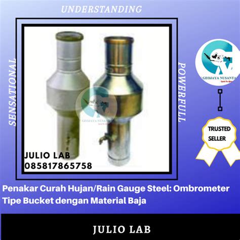 Jual Penakar Curah Hujanrain Gauge Steel Ombrometer Tipe Bucket Kab