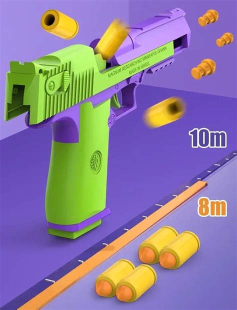 Eagle Gun Toy Desert Eagle 1911 Pistol Revolver Launcher With Contin