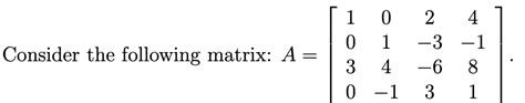 Solved A Find A Basis For Kernela B Find