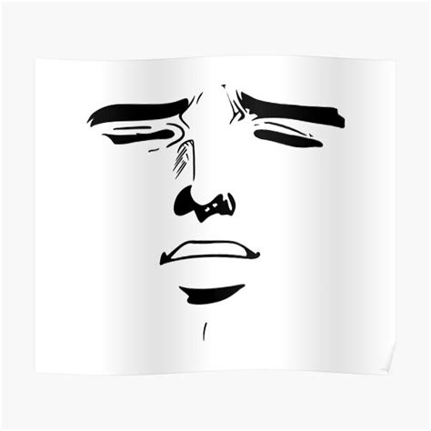 Póster «kuso Miso Technique Meme Rostro De Yasimuf Redbubble