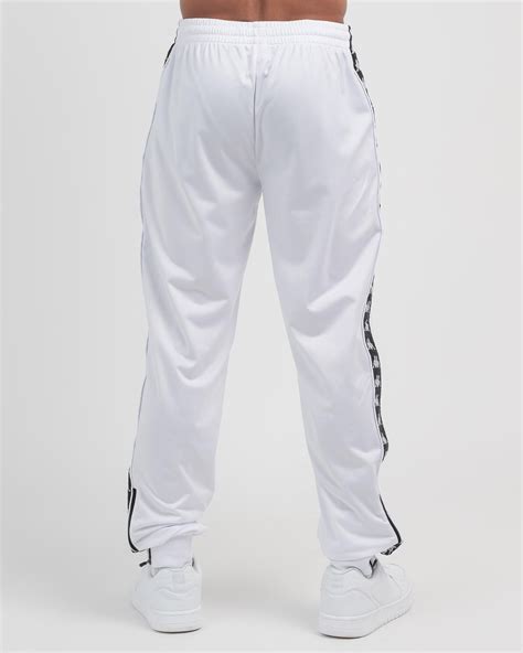 Shop Kappa 222 Banda Rastoria Track Pants In Whiteblack Fast