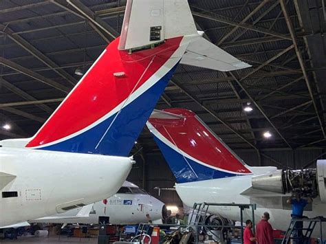 Its The New Red And Blue Flycemair Newlivery Aviation Bombardier