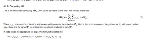 Backpropagation In Convolutional Neural Networks Dw Overall