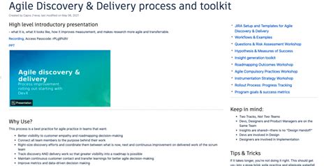 Agile Discovery And Delivery Toolkit Ben At Work
