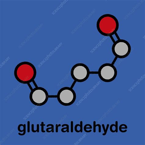 Glutaraldehyde Disinfectant Molecule Illustration Stock Image F030
