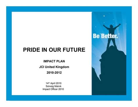 Jci Uk Impact Plan 2010 2012 Pdf Non Profit Organizations Industries