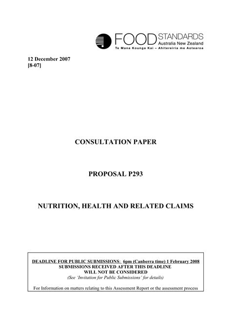 Claimable Foods Or Nutrient Profiling Scoring Criteria For Claims About