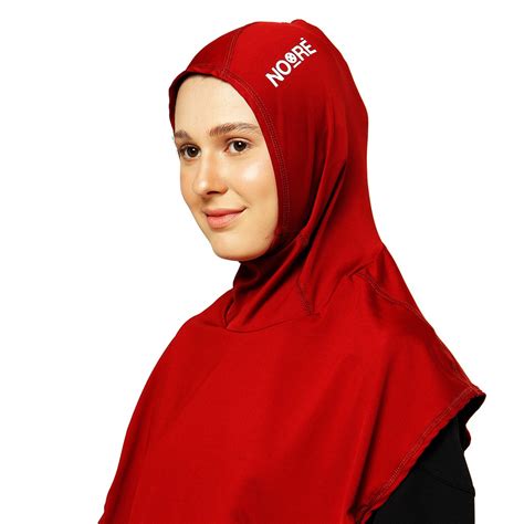 Jual Noore Sarai Sport Hijab Maroon Jilbab Olahraga Shopee