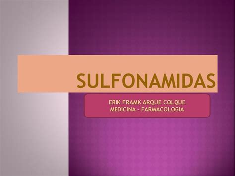 Sulfonamidas Jorge Udocz