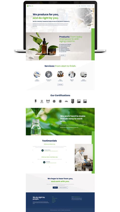 Prolab Website Creative Engineering Studio