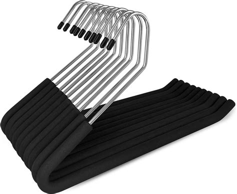 Homa Jia Heavy Duty Pants Hangers Non Slip Foam Open Ended Slacks