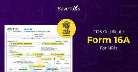 Form 16a Tds Certificate For Nris Meaning Download And Usage