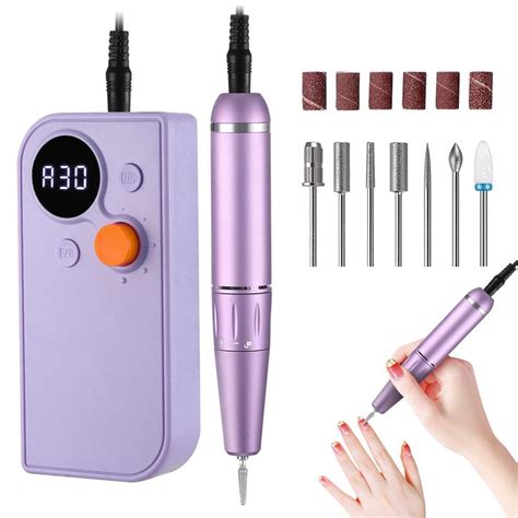 Portable Nail Drill Kit Professional Cordless Efile Nail Drill