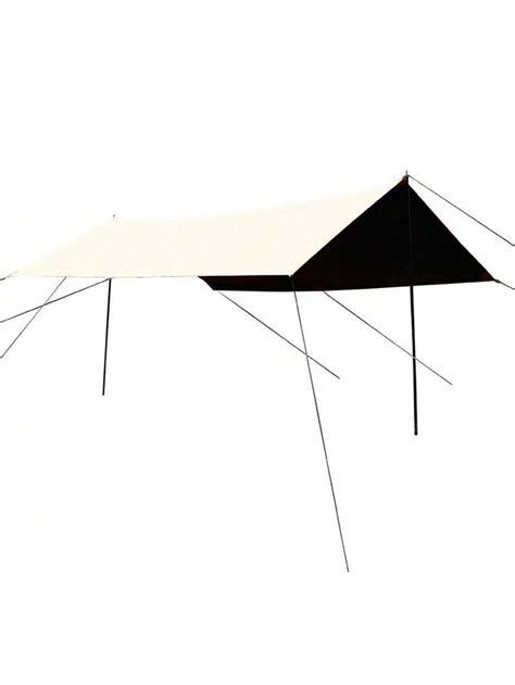 A Set Outdoor Camping Sunshade Canopy Black Rubber Canopy Thickened