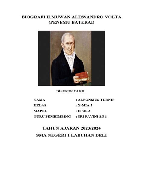 Biografi Alessandro Volta Penemu Baterai Pdf