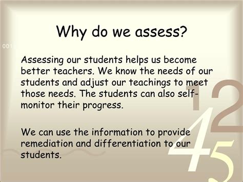 Ppt Assessment For Learning Math Addition And Subtraction Facts