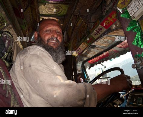 Pakistani Truck Driver Proud Of His Colorful Vehicle Gilgit North