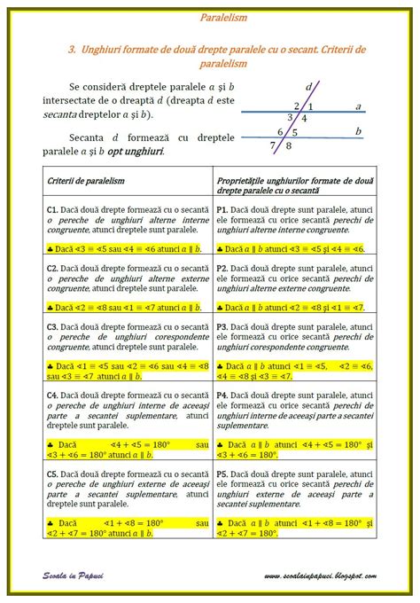 Paralelism Scoala In Papuci