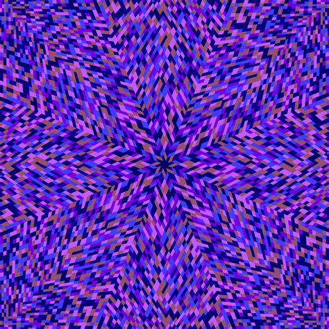 Dynamic Tiled Mosaic Background Abstract Psychedelic Circular Colorful Hypnotic Vector Graphic