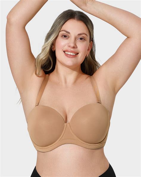 Versatile Molded Cup Underwire Bra With Removable Straps Shecurve