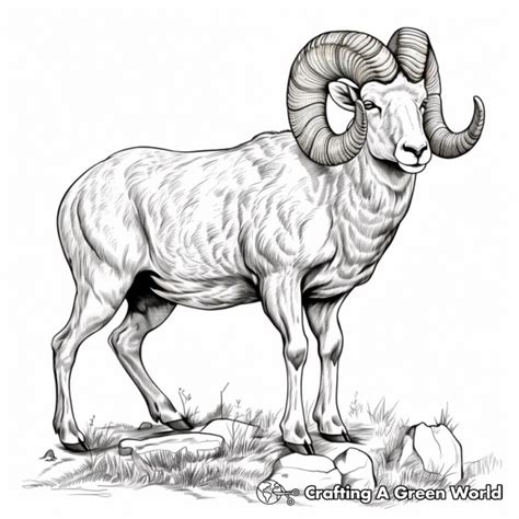 Bighorn Sheep Coloring Pages