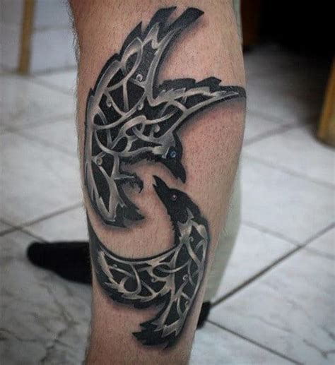 Raven Tattoo Designs Symbolism And Style Combined