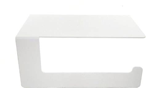 Toiletrolhouder Met Telefoonplank Metalen Wit Wit Stainless Wc