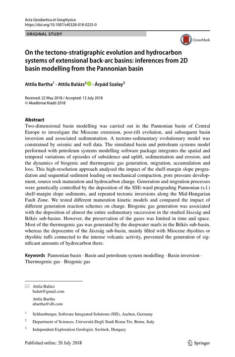 Pdf On The Tectono Stratigraphic Evolution And Hydrocarbon Systems Of