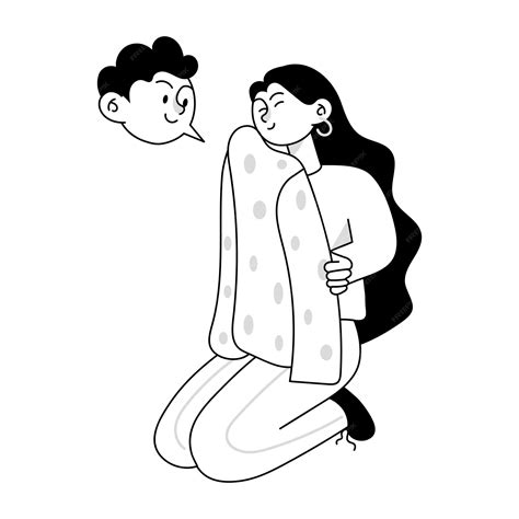 Premium Vector Couple Spooning Doodle Mini Illustrations